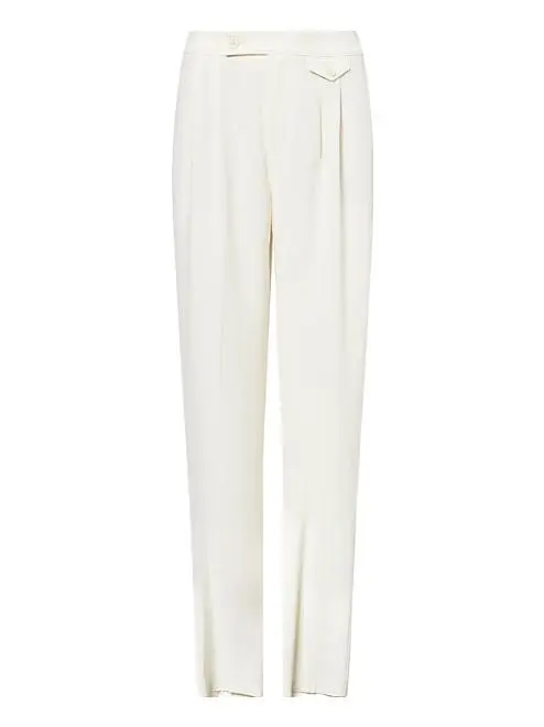 Paige Brigida Wide-leg Woven Trousers - Bone