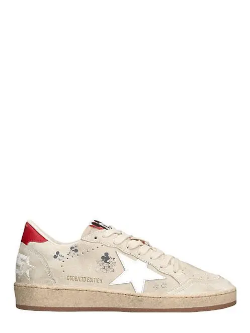 GOLDEN GOOSE X Disney Ball Star Suede Trainers - White/comb