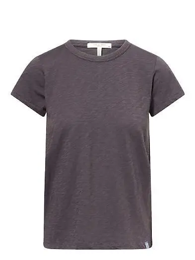 Rag & Bone Cotton Slub Short-sleeve T-shirt - Greystone