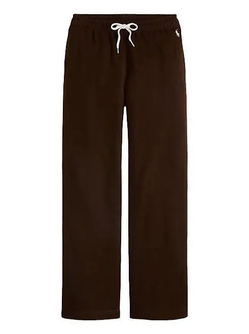 Polo Ralph Lauren Brand-embroidered Drawstring-waist Cotton-blend Jogging Bottoms - Circuit Brown
