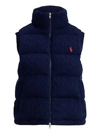 Polo Ralph Lauren Wool And Cashmere Gilet - Spring Navy Heather