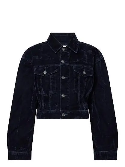 AGOLDE Radley Velvet Jacket - Blue Crush (navy Velv)