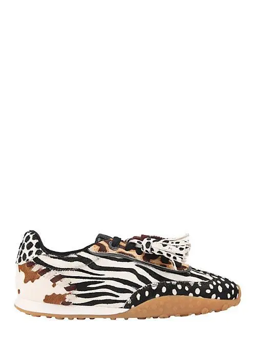 Kurt Geiger Lantana Printed Faux-leather Trainers - Mult/other