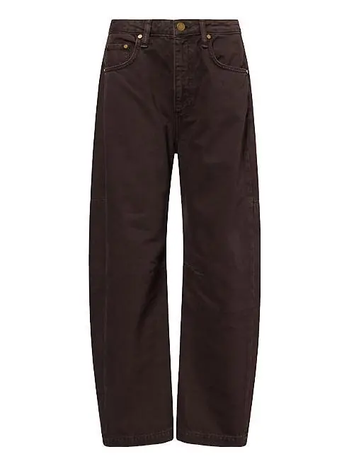 Rag & Bone The Charlie Barrel-leg Denim Jeans - Espresso