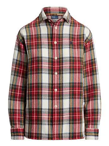 Polo Ralph Lauren Plaid Relaxed-fit Cotton Shirt - 1957 Red-cream-green