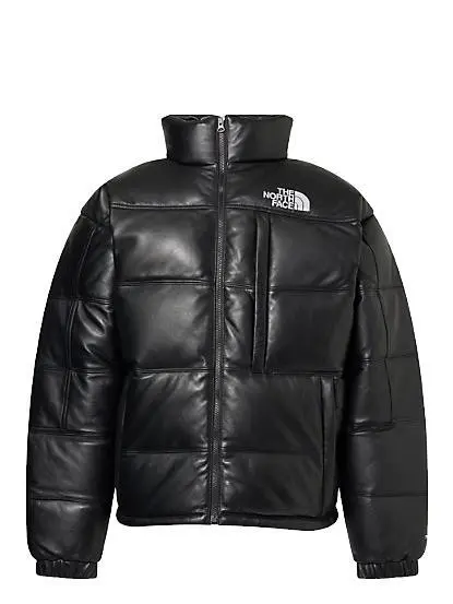 The North Face Summit Padded Leather Jacket - Black