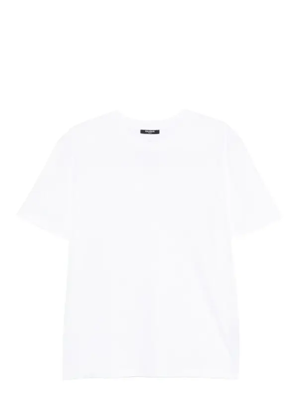 Balmain T-shirt With Logo Printed On The Back - White