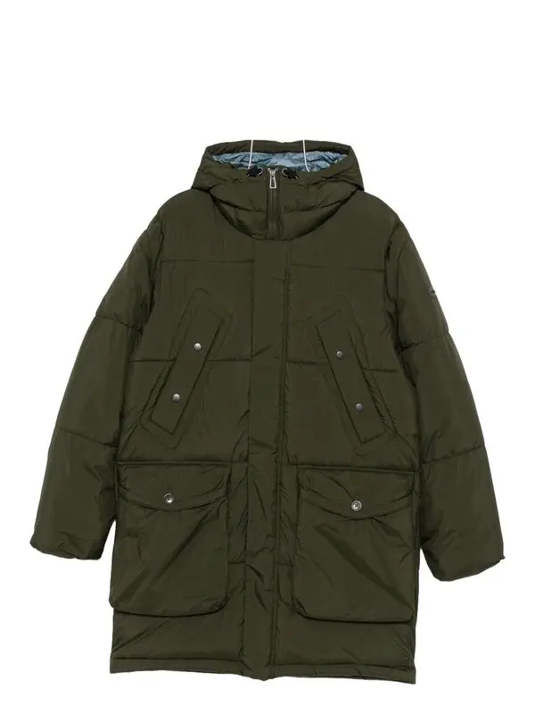 Paul Smith Padded Hooded Parka Coat - Green