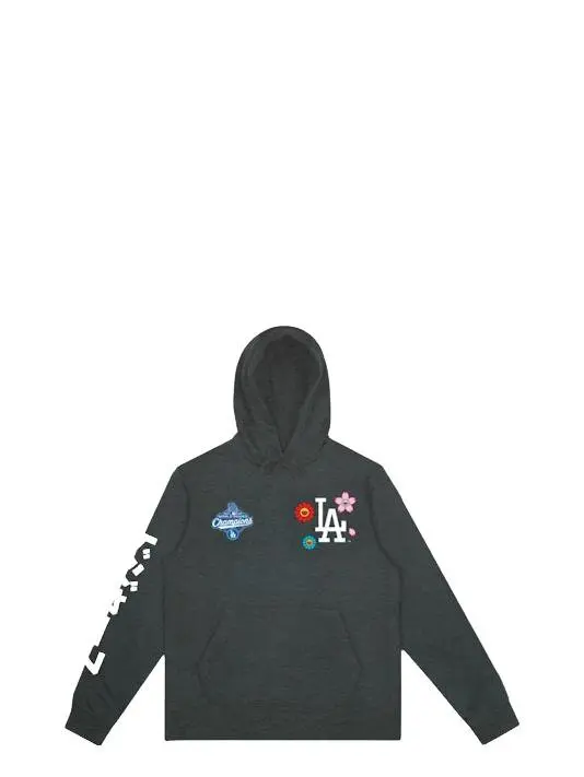 TAKASHI MURAKAMI X Los Angeles Dodgers 2025 Champs Hoodie - Charcoal
