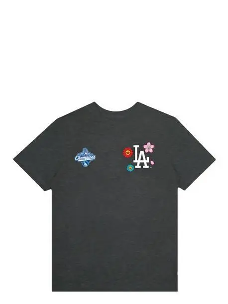 TAKASHI MURAKAMI Fanatics X Los Angeles Dodgers World Series 2025 Champs T-shirt - Charcoal
