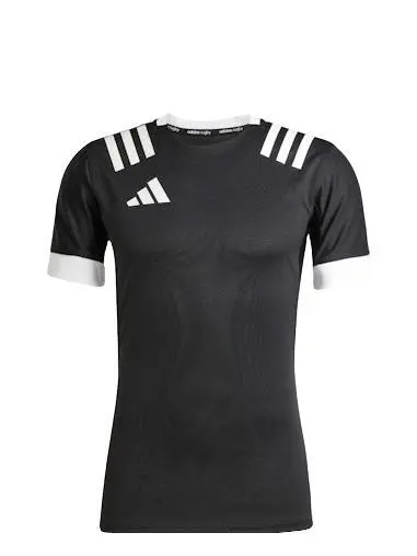 Adidas 3-stripes Fitted Jersey - Black White