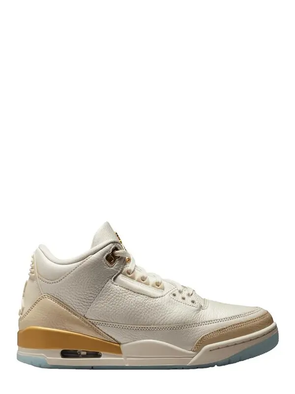 JORDAN 3 Retro Champagne And Oysters Sneakers - Sail/team Gold/pale Ivory