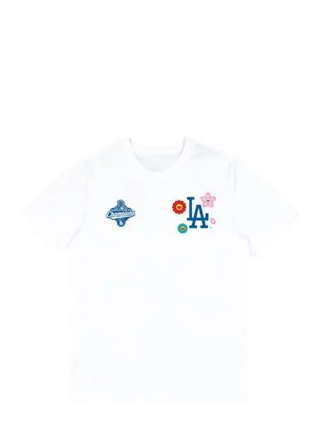 TAKASHI MURAKAMI Fanatics X Los Angeles Dodgers World Series 2025 Champs T-shirt - White