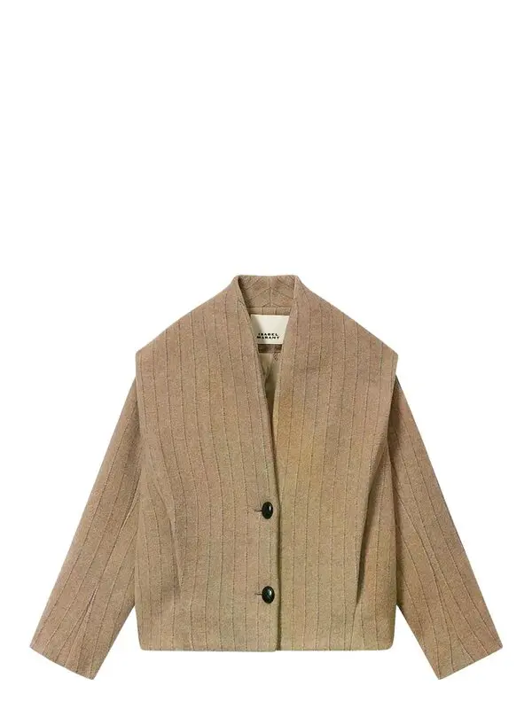Isabel Marant Étoile Dyogo Striped Jacket - Neutrals