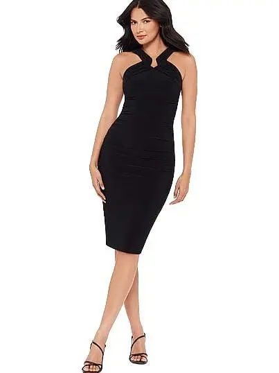 Victoria's Secret Body Miraclesuit Idol Shaping Midi Dress - Black
