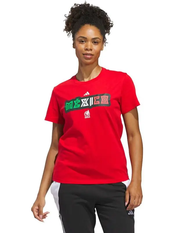Adidas Fifa World Cup™ 26 Mexico Home Graphic Tee - Better Scarlet