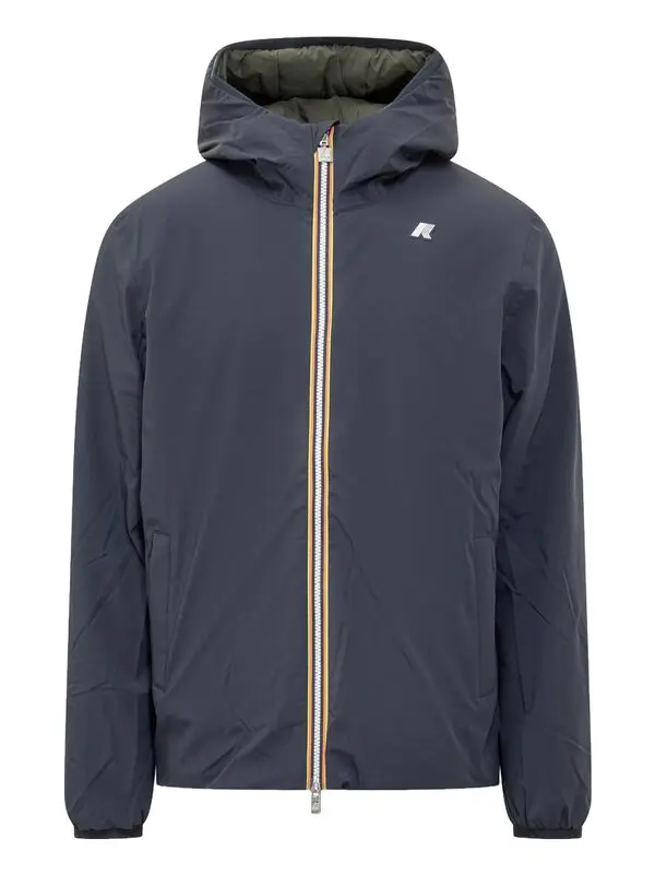 K-WAY Reversible Waterproof Jacket - Blue