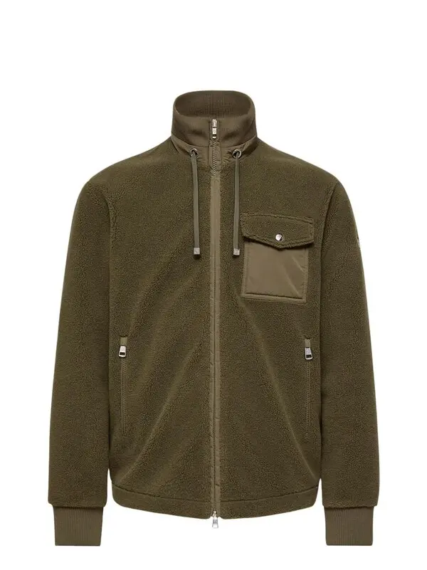 Moncler Padded Zip-up Sweatshirt - Green