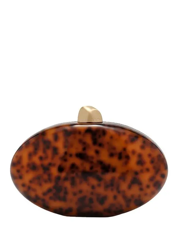 Cult Gaia Eviana Clutch - Caramel Tortoise
