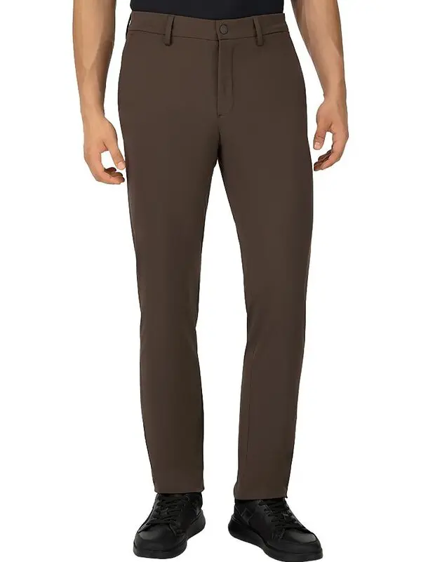Boggi Milano B Tech Stretch Trousers - Brown