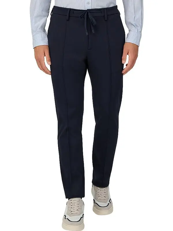 Boggi Milano Stretch Jersey Trousers - Navy Blue