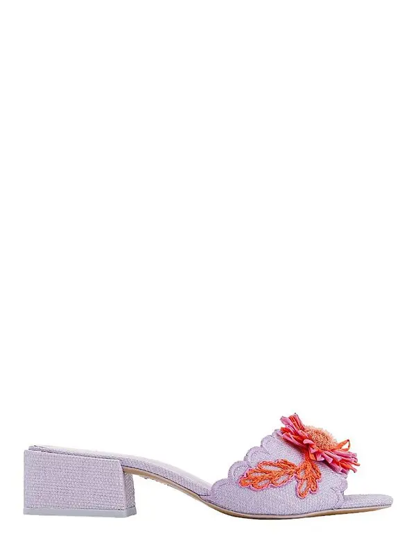 SOPHIA WEBSTER Flower Child Mules - Lavender Haze