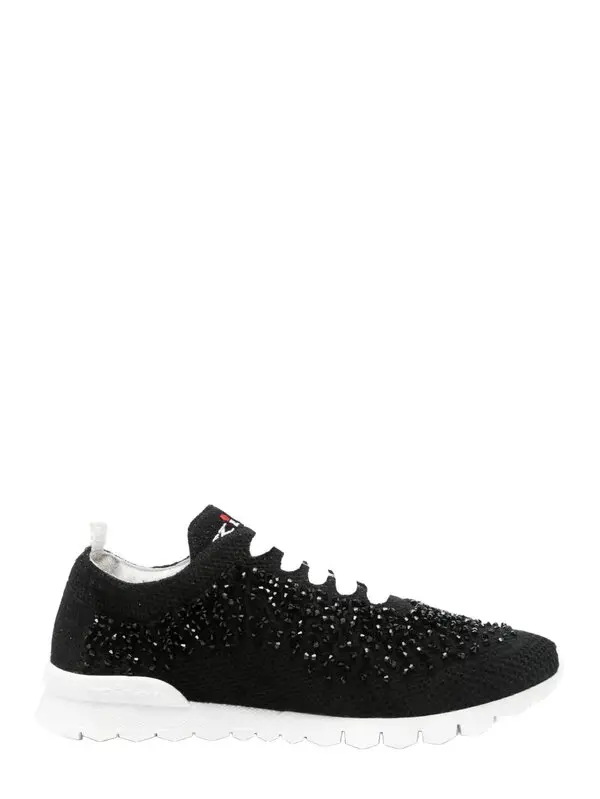 Kiton Fit Beaded Sneakers - Black
