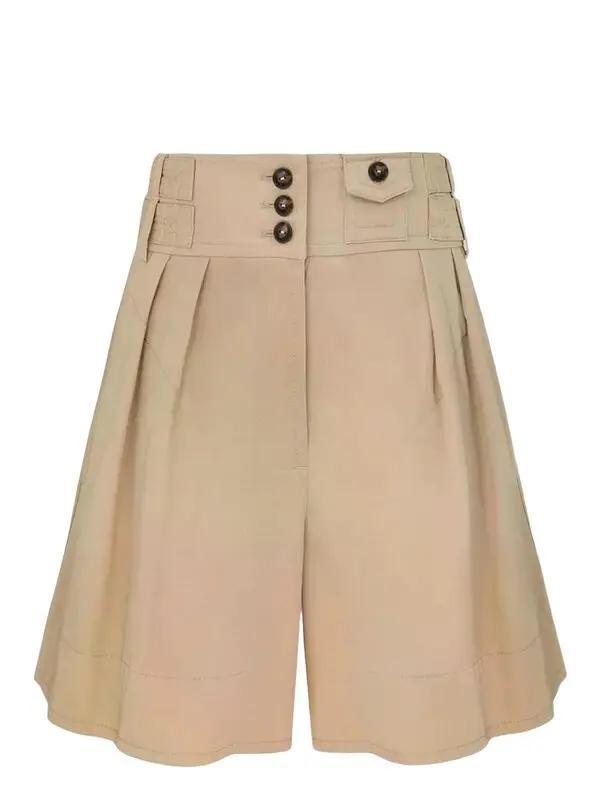 Zimmermann Pleated Shorts - Neutrals