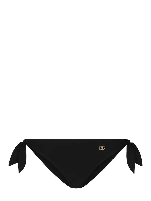 Dolce & Gabbana Slip With Bow Detailing - Black