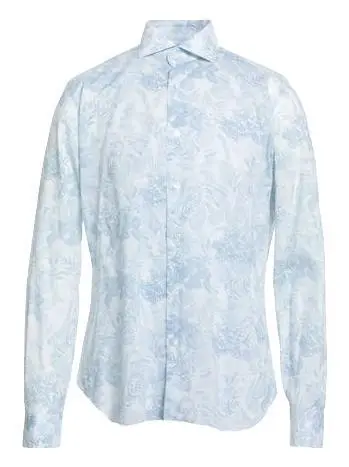 DANDYLIFE BY BARBA NAPOLI Shirt Sky Size Cotton - Blue