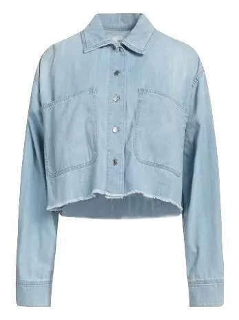 VICOLO Denim Couture Denim Shirt - Blue