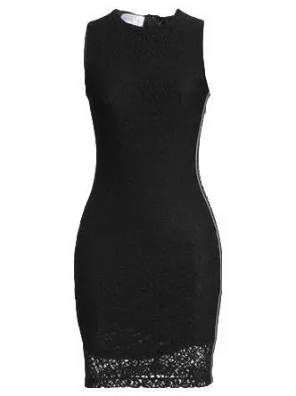 GAËLLE PARIS Mini Bodycon Dress With Lace Details - Black