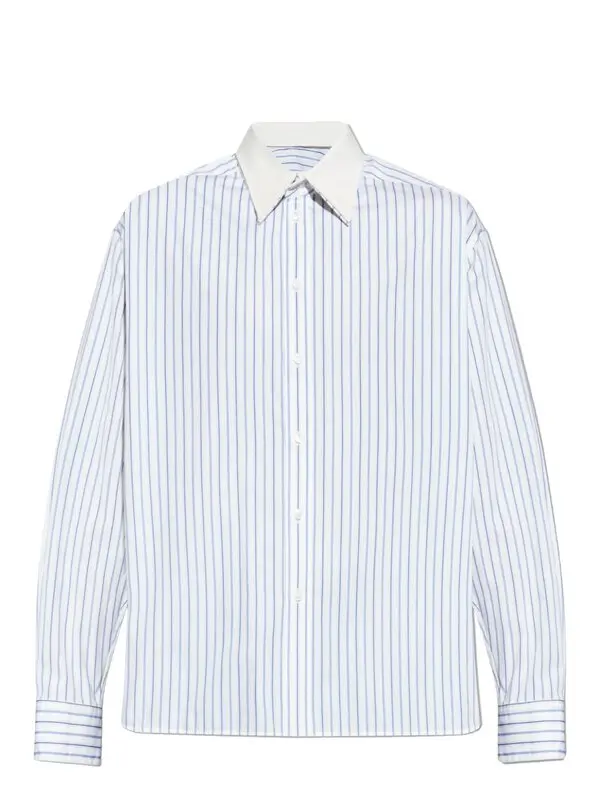 LANVIN Shirt With A Striped Pattern - White