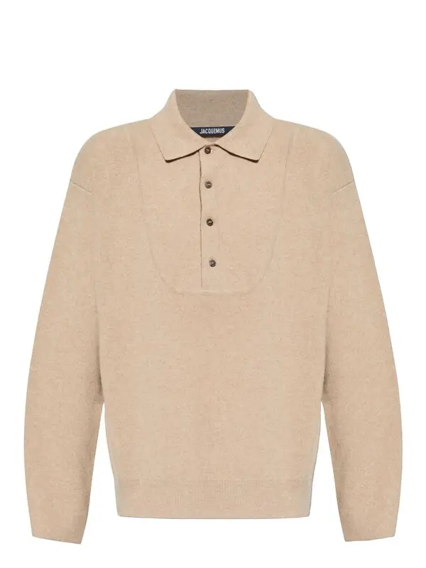Jacquemus Wool And Cashmere Sweater - Beige