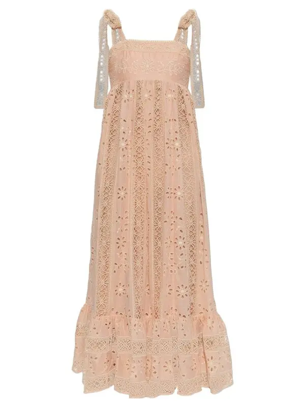 Zimmermann Awaken Long Dress - Pink