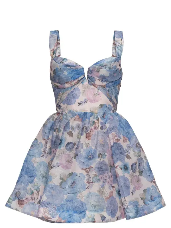 Zimmermann Rebellion Drape Dress - Blue