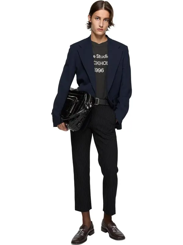 Acne Studios Fitted Suit Jacket - Navy