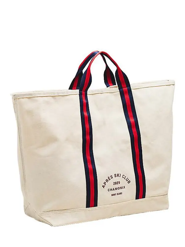 Anthropologie Printed Canvas Tote - Apres Ski Club