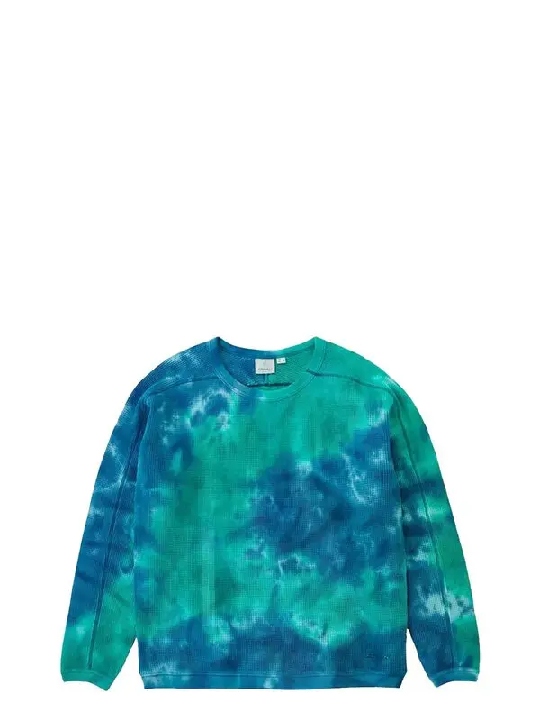 Gramicci Tie-dye Crew-neck Long-sleeve Sweatshirt - Blue