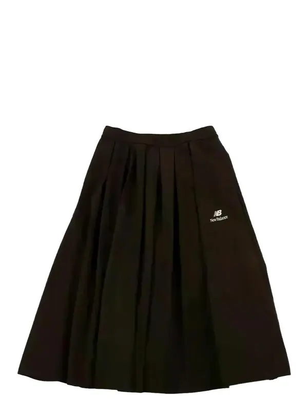 NEW BALANCE Pleated Midi Skirt - Brown