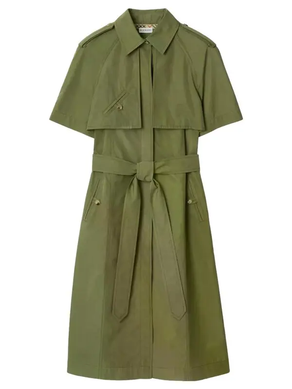 Burberry Button-fastening Midi Dress - Green