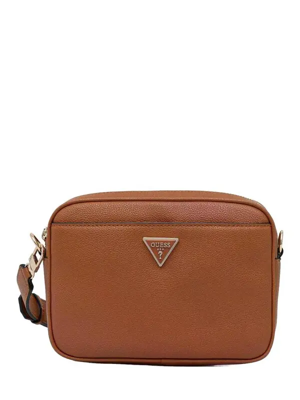 Guess Logo-plaque Crossbody Bag - Brown