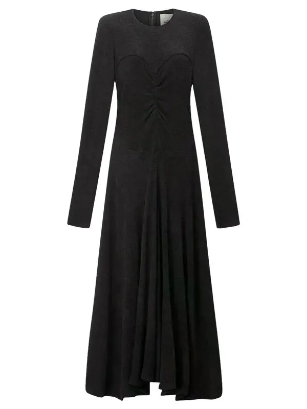 Isabel Marant Ruched Maxi Dress - Black