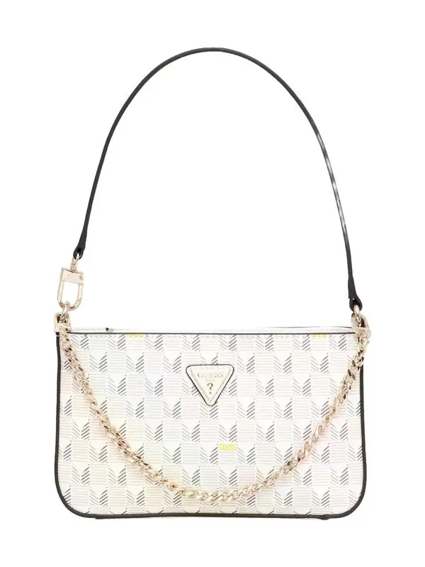 Guess Chain-detail Shoulder Bag - White