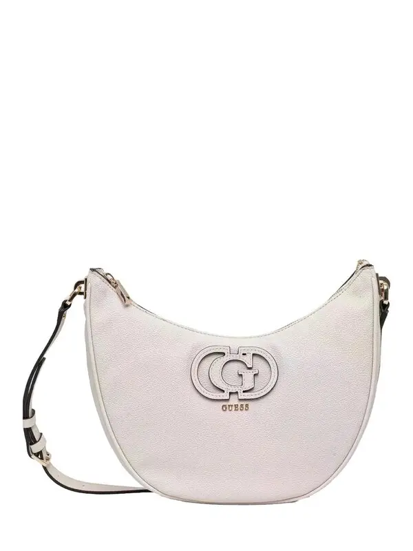 Guess Logo-patch Crossbody Bag - White