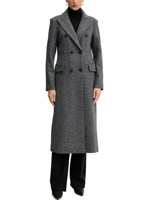 SILVIAN HEACH Double-breasted Buttoned Coat - Grey