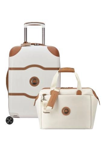 DELSEY PARIS Chatelet Air 2.0 Weekender Duffle & 21" Carry-on Spinner Luggage Set - Angora