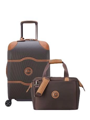 DELSEY PARIS Chatelet Air 2.0 Weekender Duffle & 21" Carry-on Spinner Luggage Set - Brown