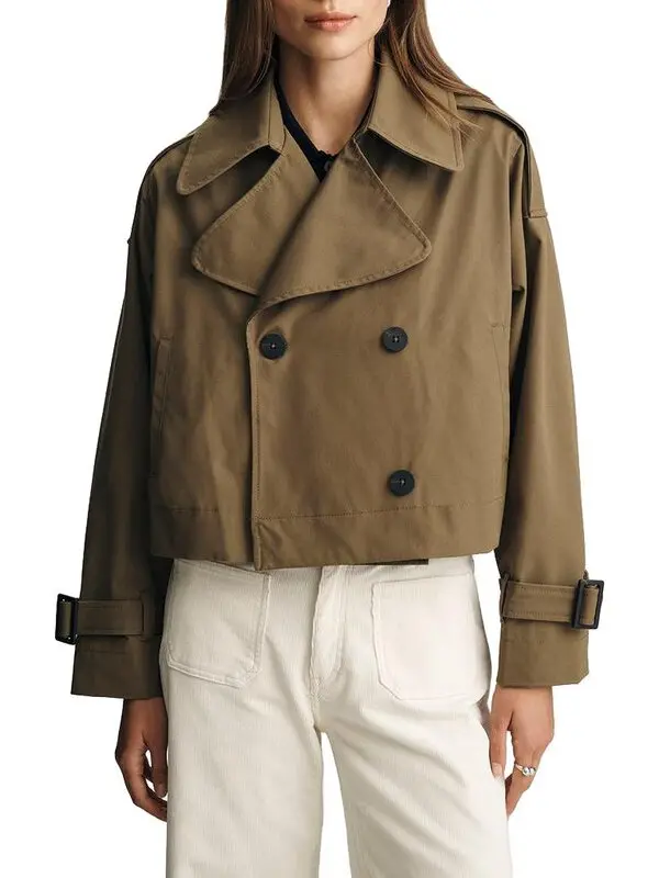 MAVI Military Cropped Jacket - Military Olive