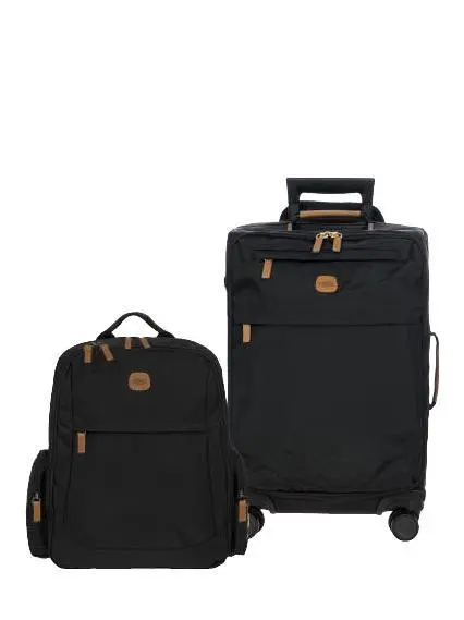 Bric'S 2-piece Set: 21-inch Carry-on Spinner And Nomad Backpack - Black